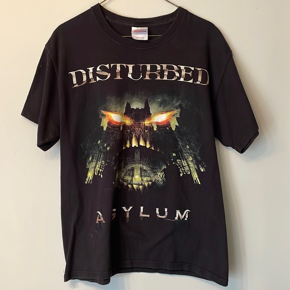 Hanes | Shirts | Disturbed Asylum Tour 20 Tshirt Rare Mint | Poshmark